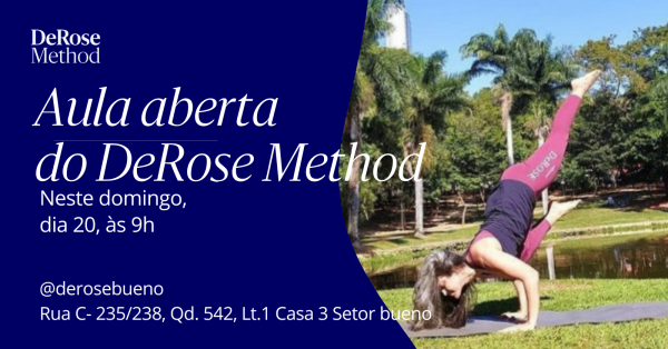 Aula aberta - DeRose Method em Goiânia - Sympla
