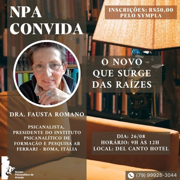 NPA Convida Fausta Romano - O Novo que Surge das Raízes em Aracaju - Sympla