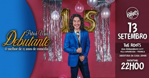 Patrick Maia - Stand-Up Comedy em Franca - Sympla