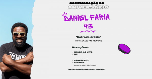 Aniversário do Daniel Faria em São Paulo - Sympla