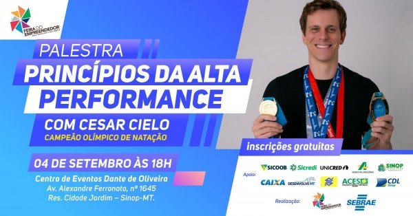 PALESTRA PRINCÍPIOS DE ALTA PERFORMANCE - SINOP em Sinop - Sympla