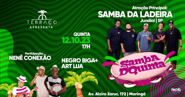 Samba D'Quinta em Maringá - Sympla