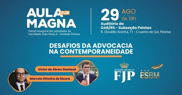 AULA MAGNA - Faculdade João Paulo II - Pelotas em Pelotas - Sympla AULA MAGNA - Faculdade João Paulo II - Pelotas em Pelotas - Sympla