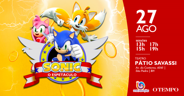 SONIC AO VIVO*PÁTIO SAVASSSI* 27 DE AGOSTO em Belo Horizonte - Sympla