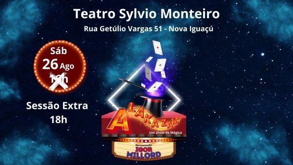 Alakazam, um show de mágica! com Igor Millord (Sessão extra) em Nova ...