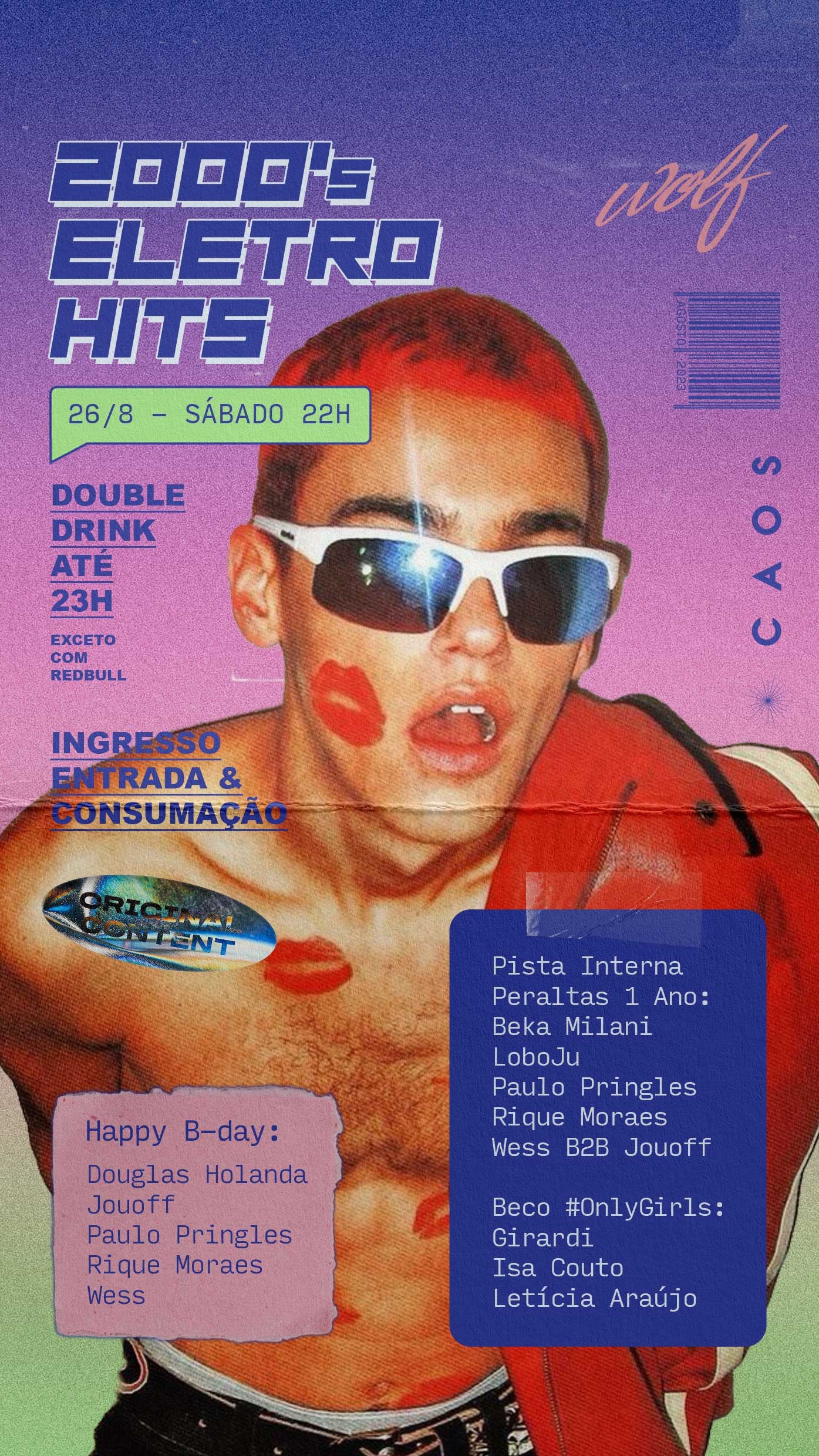 WOLF 2000's ELETROHITS em Campinas - Sympla