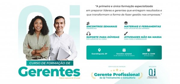 Curso de Formação de Gerentes (edição especial de 10 anos) em ...