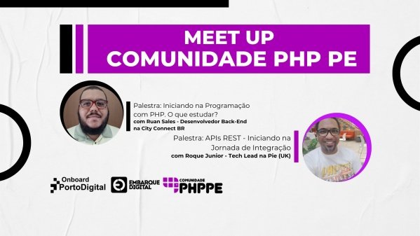 INSCRIÇÃO: MEET UP PHP PE em Recife - Sympla