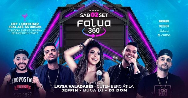 Falua 360º em Lagoa Santa - Sympla