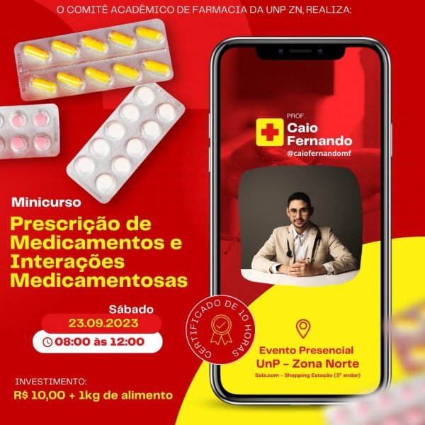 Prescrição de medicamentos e interação medicamentosa em Natal - Sympla