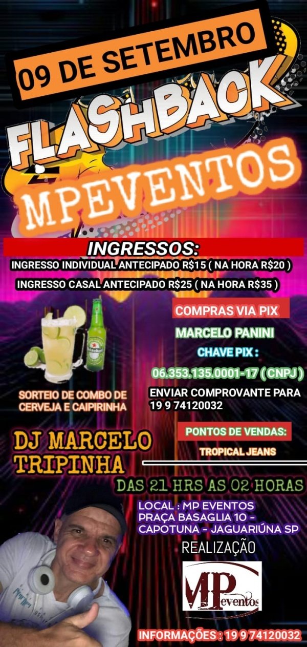 Flashback MP eventos em Jaguariúna - Sympla