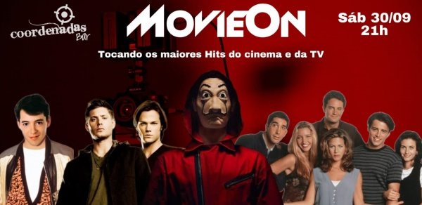 BANDA MOVIE ON | Coordenadas Bar em Rio de Janeiro - Sympla