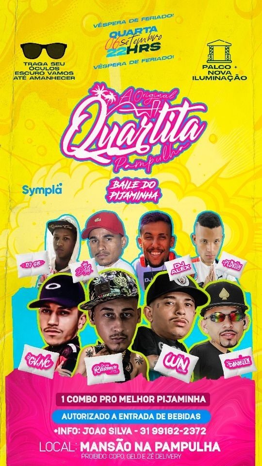 Quartita da Pampulha - A Original | Véspera de Feriado • Baile do Pijaminha em Belo Horizonte ...