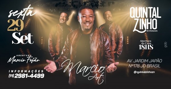Show Marcio Art em São Paulo - Sympla