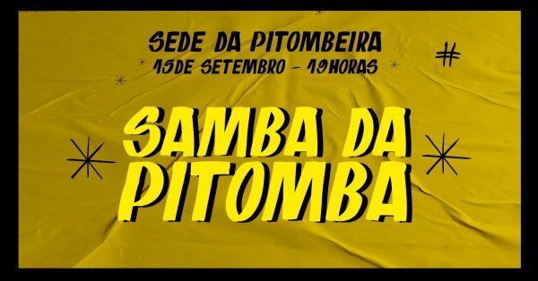 Samba da Pitomba - Edição 15/Set 23 em Olinda - Sympla