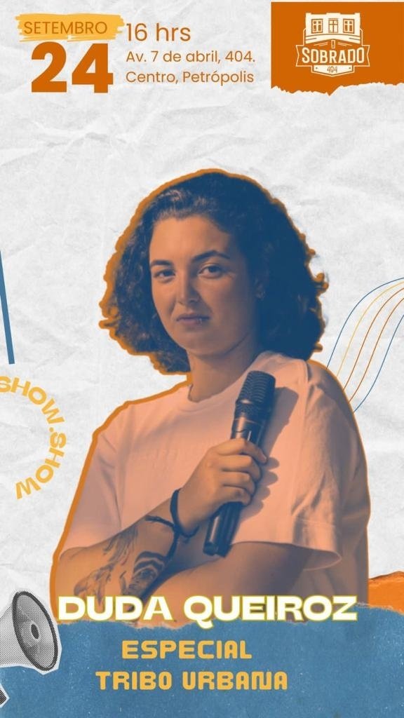 DUDA QUEIROZ - ESPECIAL TRIBO URBANA em Petrópolis - Sympla