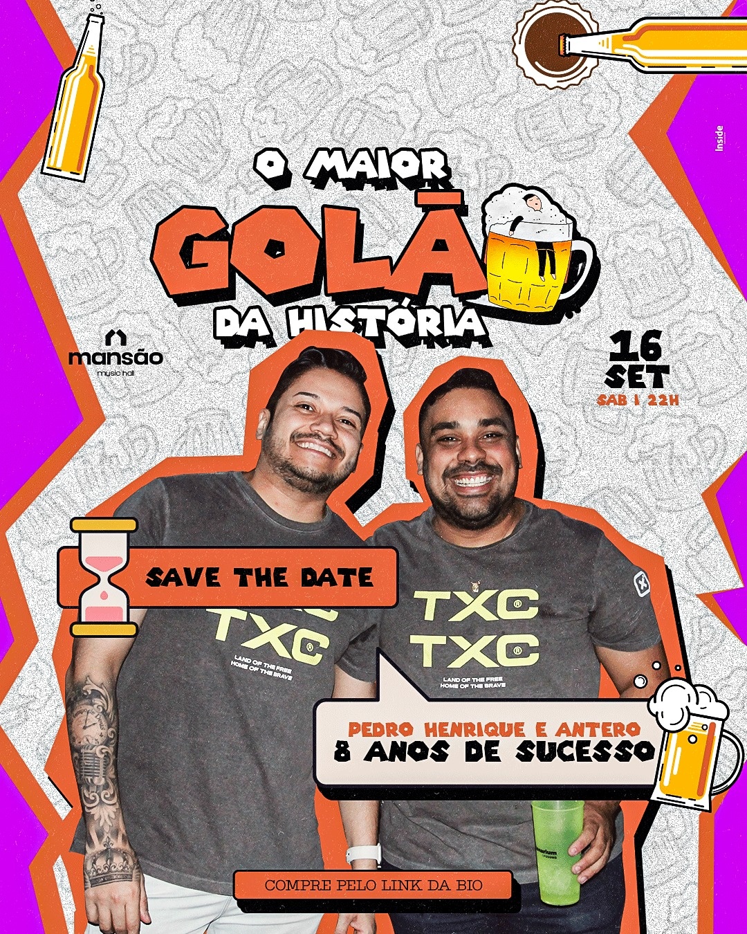 16-09 - O MAIOR GOLÃO DA HISTÓRIA - PH E A 8 ANOS em Ipatinga - Sympla