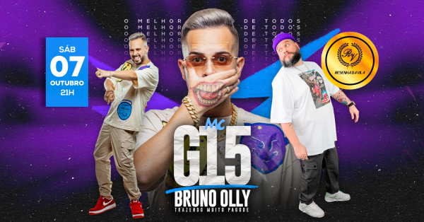 MC G15 - RESENHA DA VILA em São Paulo - Sympla