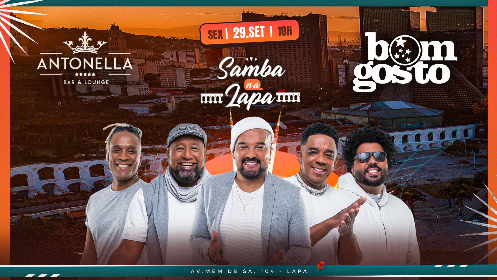 Samba na Lapa com Bom Gosto na Antonella em Rio de Janeiro - Evento ON