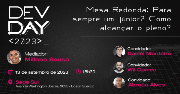 DEV DAY - MESA REDONDA - 13 de SETEMBRO às 18H30 - Digital College SUL ...