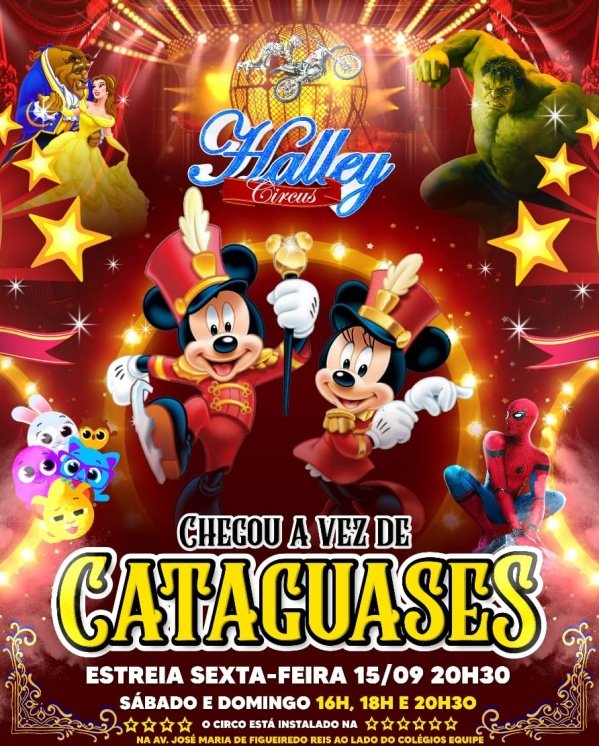 Halley Circus |CATAGUASES| Sábado às 16h em Cataguases - Sympla