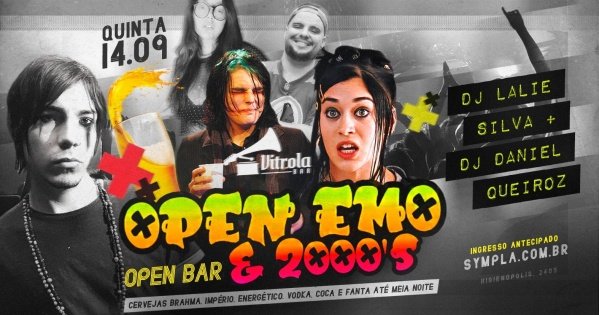 Open EMO & 2000s em Londrina - Sympla