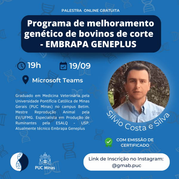 Programa de melhoramento genético de bovinos de corte - EMBRAPA Geneplus - online - Sympla
