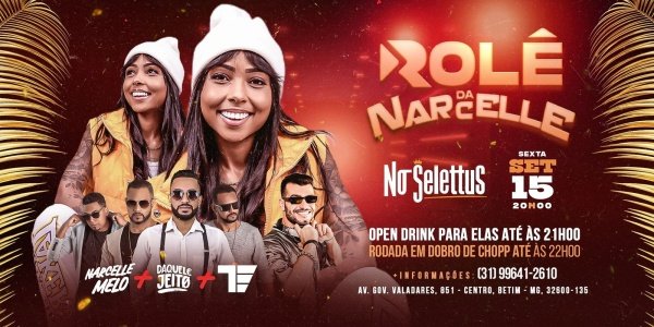 ROLÊ DA NARCELLE em Betim - Sympla