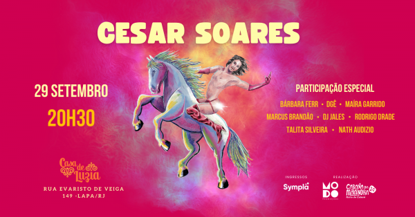 CESAR SOARES em Rio de Janeiro - Sympla