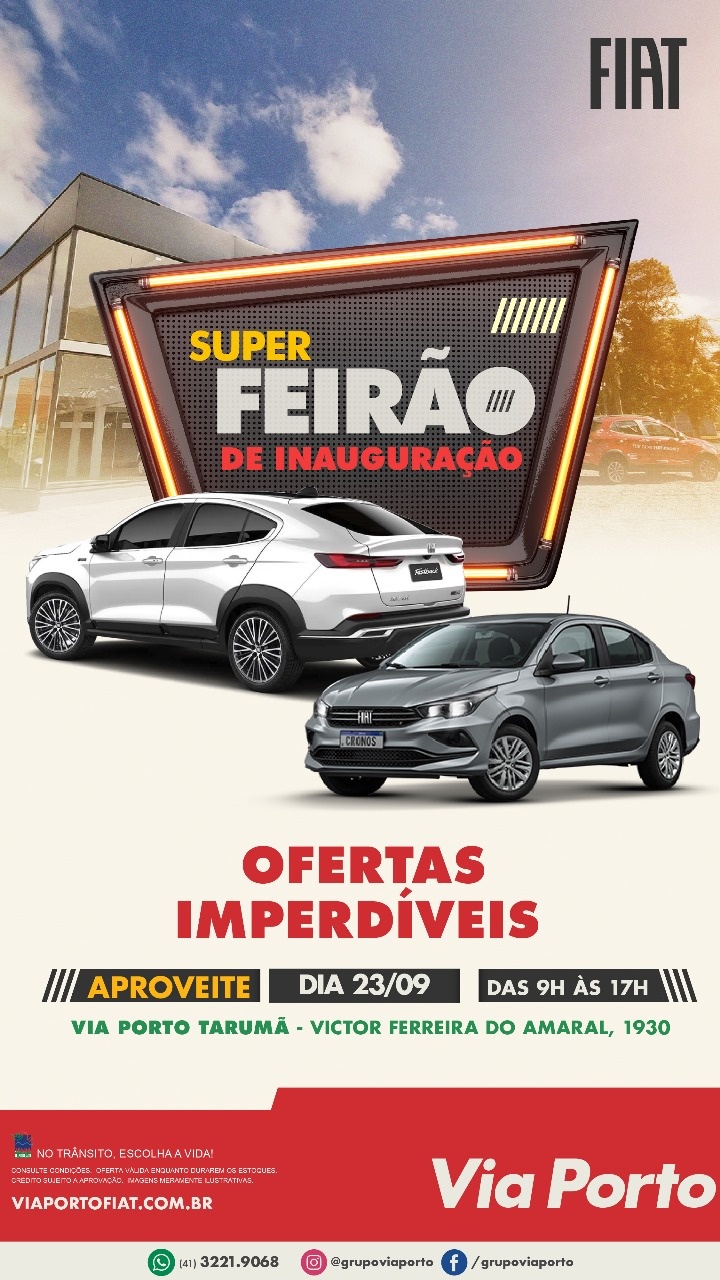 Feirão de Inauguração - Via Porto Fiat Tarumã em Curitiba - Sympla