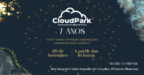 7 anos da CloudPark em Blumenau - Sympla