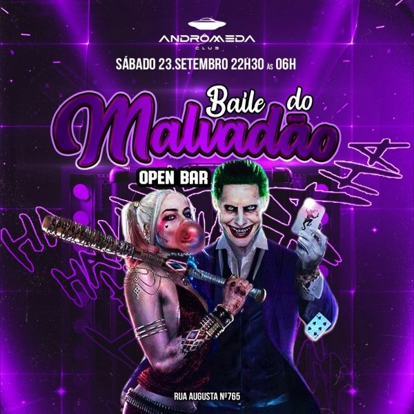 Baile do Malvadão: Open Bar em São Paulo - Sympla