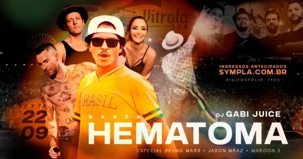 Especial Bruno Mars by Hematoma em Londrina - Sympla