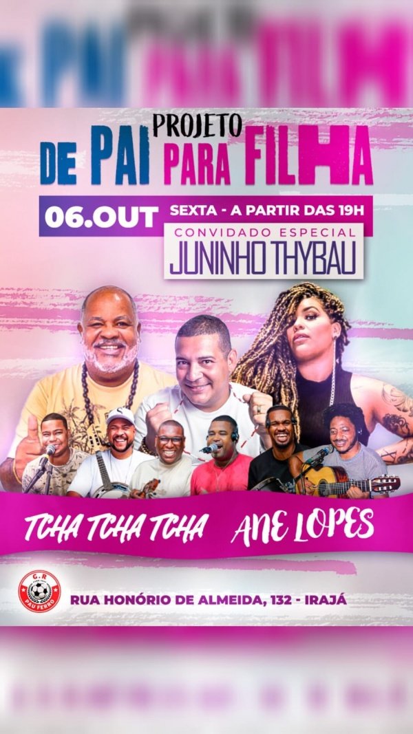 Pagode do Tcha Tcha Tcha Projeto de Pai para Filha em Rio de Janeiro ...