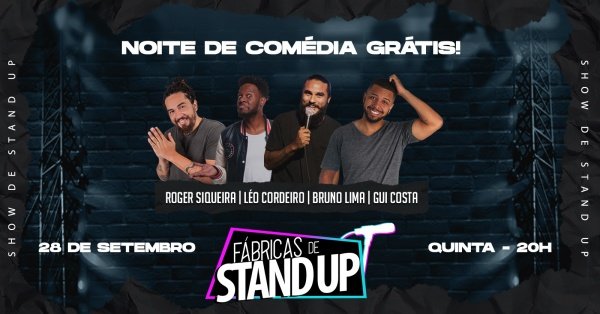 Show de Comédia Stand Up GRATUITO na ZONA SUL de SP em São Paulo - Sympla