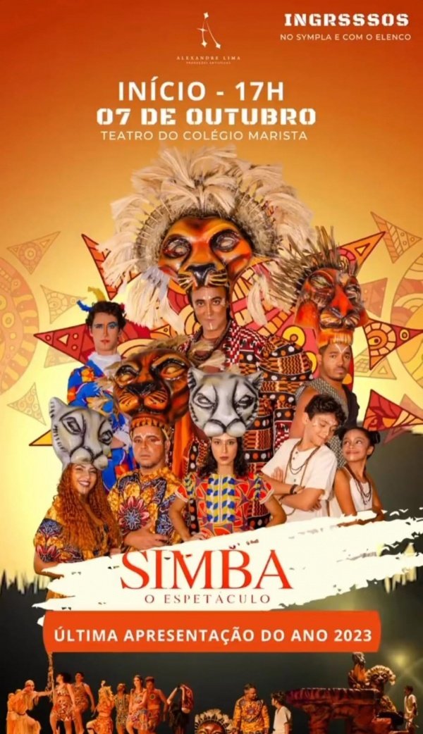SIMBA - O ESPETÁCULO em Maceió - Sympla
