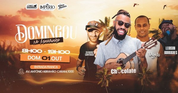 DOMINGOU NO MINEIRINHO em Belo Horizonte - Sympla