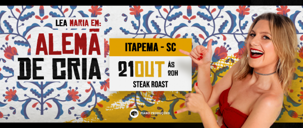 Leah Maria - No Steak Roast - Itapema 21/10 em Itapema - Sympla
