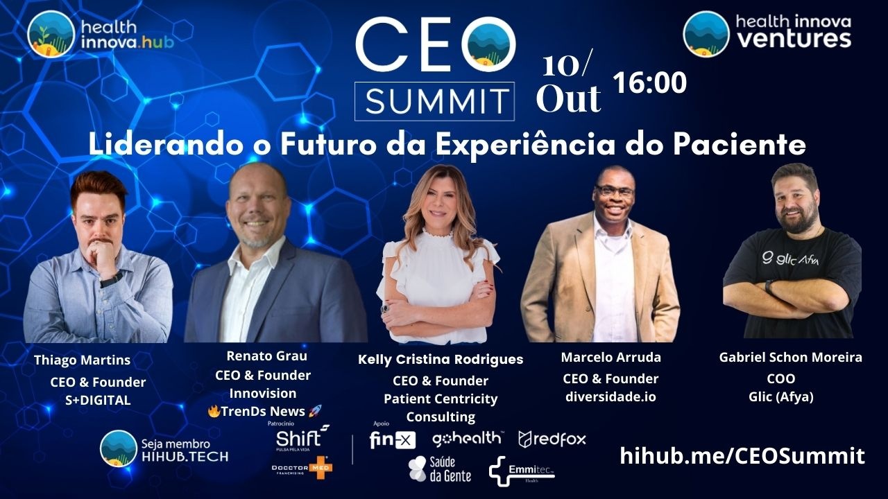 Health Innova CEO Summit 2023 HIHUB.TECH em São Paulo - Sympla