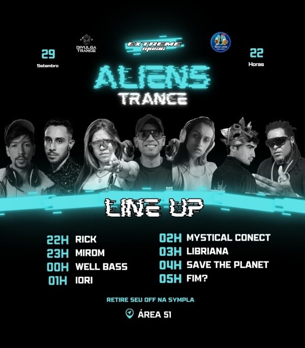 ALIEN TRANCE em Belo Horizonte - Sympla