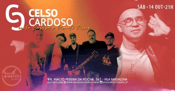 Bandas Tributo: Celso Cardoso canta Cazuza e Legião Urbana em São Paulo ...