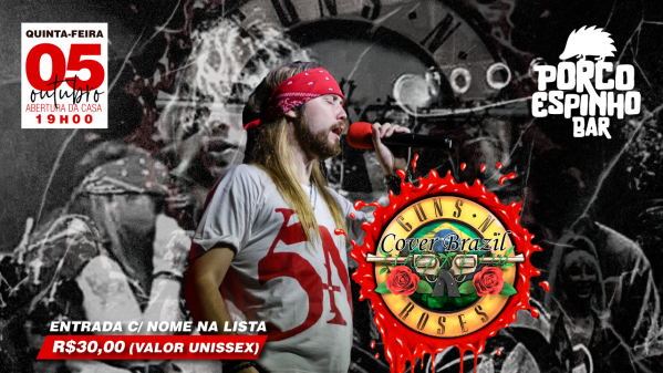 Guns Cover Brasil em Jundiaí em Jundiaí - Sympla