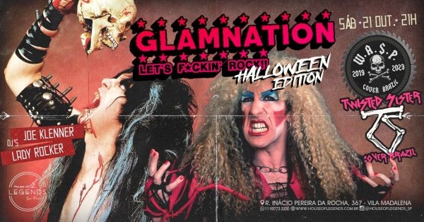 GLAMNATION - Halloween Edition: Bandas Tributo: WASP Cover e Twisted ...