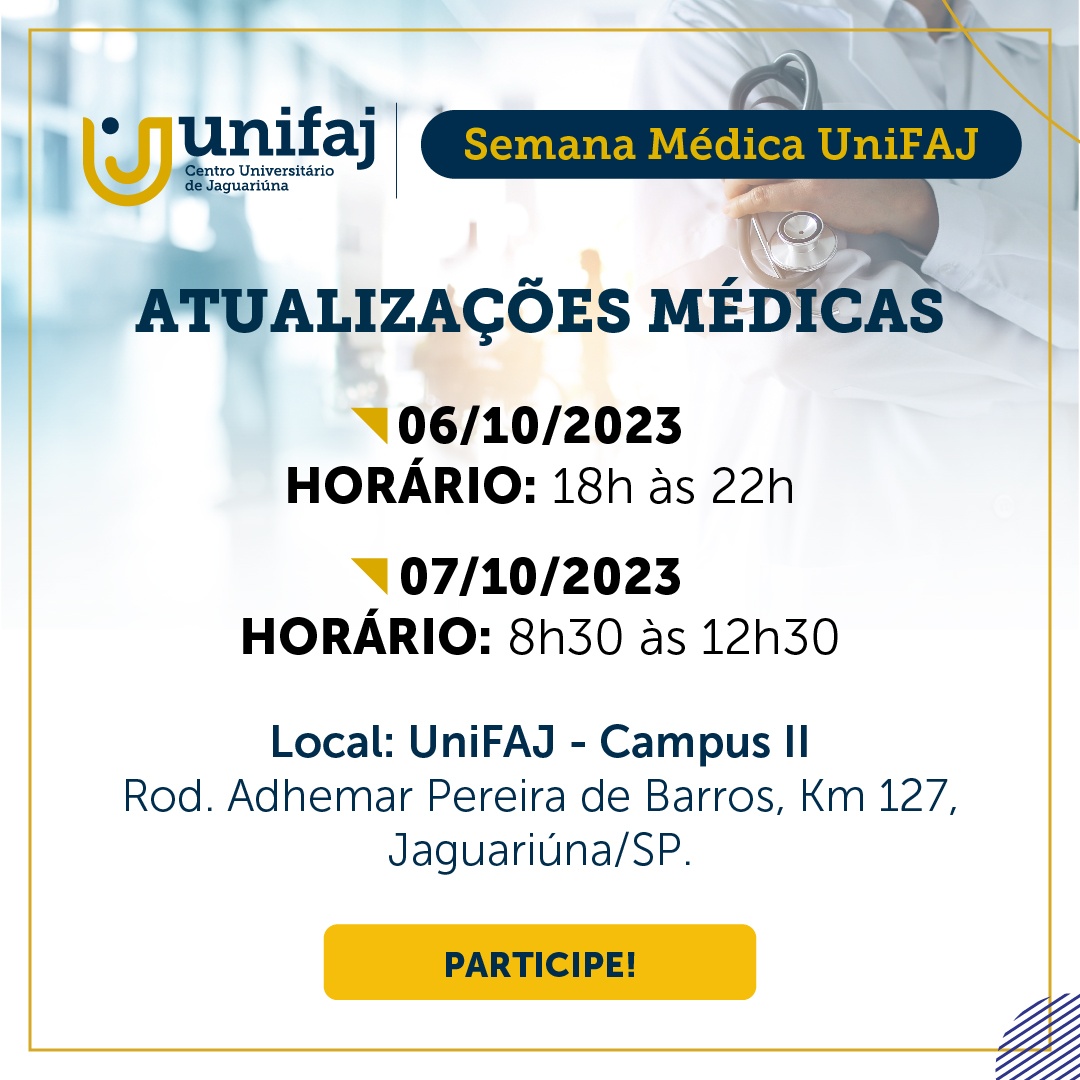Semana Médica UniFAJ em Jaguariúna - Sympla