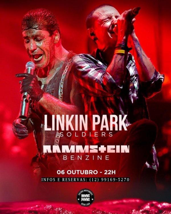 ESPECIAL LINKIN PARK E RAMMSTEIN NO HOCUS POCUS em São José dos Campos ...