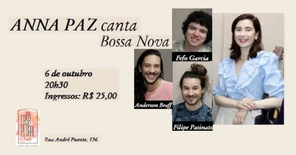 ANNA PAZ canta Bossa Nova em Porto Alegre - Sympla