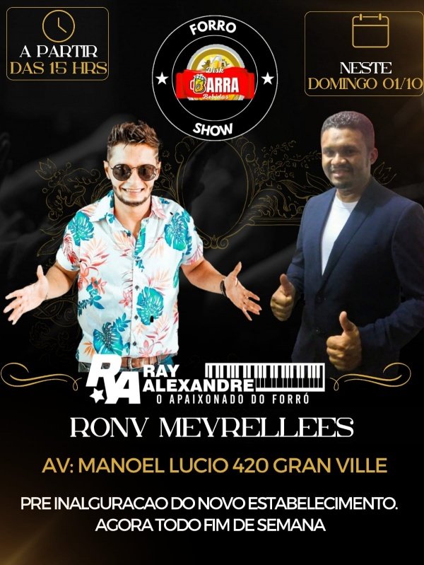 Show Ray Alexandre em Uberlândia - Sympla