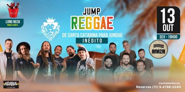 Jumpreggae: Raiz Vital de Santa Catarina e Amazai em Jundiaí - Sympla