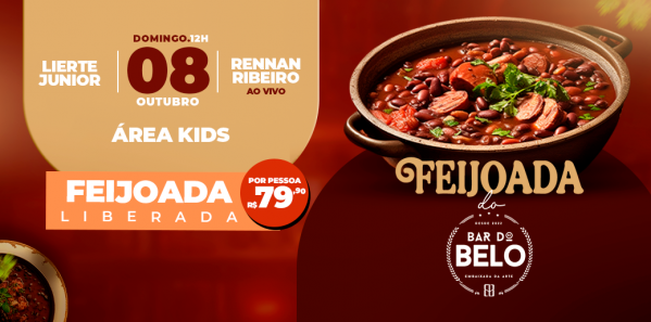 FEIJOADA Do Bar do BELO apresenta RENNAN RIBEIRO em Rio de Janeiro - Sympla