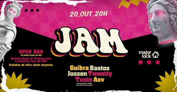 JAM - 20/10 - Major Lock em Belo Horizonte - Sympla